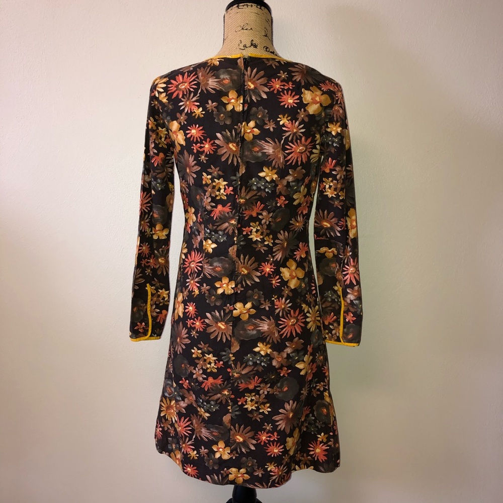 Vintage Retro Mod Floral Dress 60s 70s - Gem